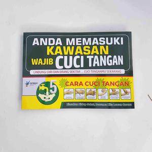 Promo Kawasan Wajib Cuci Tangan - Poster Himbauan - Poster Kesehatan ...