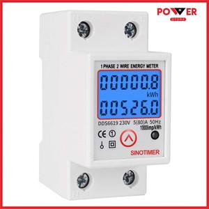 Jual Meteran Listrik Digital Din Rail kWh Meter Single Phase 230V ...