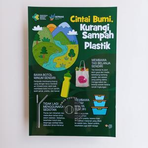 Promo Poster Cintai Bumi - Poster Kurangi Sampah Plastik - Go Green ...