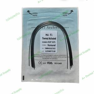 Jual Wire niti Thermal Aktivated 018x025 upper/lower dental orthodontic ...