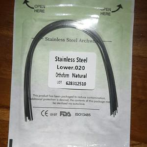 Jual Arc wire 020 SS/Stainless steel U+L/wire ss 020 orthodontics/wire ...