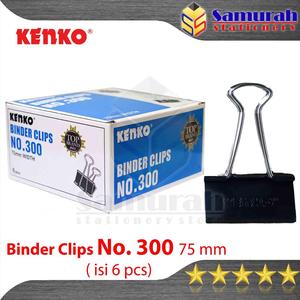 Jual Binder Clips No 300 Kenko / Clip Hitam / Klip Jepit Kertas Besar ...
