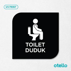 Jual Toilet Duduk Signage Board Akrilik Tempel Dinding Papan Acrylic ...