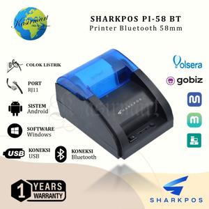 Promo Mini Thermal Printer Bluetooth PI58BT 58mm Mokapos RJ11 PPOB POS ...