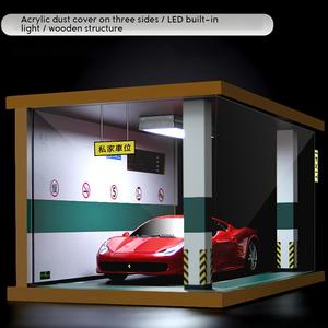 Jual 1:24 Simulasi Skala Model Garasi Mobil Tempat Parkir Model ...