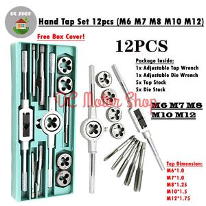Jual Hand Tap Set Adjustable Hand Tab Dies Set 12Pcs Alat Snai dan Tap ...