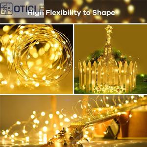 Jual Lampu String 100 / 200 Led Tenaga Surya Kawat Tembaga Untuk ...