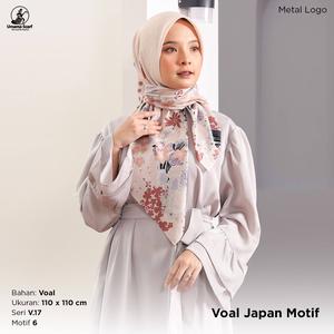 Jual Umama Scarf Icon Kerudung Segi Empat Motif Voal Japan Hijab Laser ...