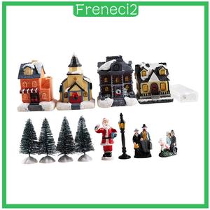 Jual Christmas Village Scene Set Animated Resin Town For Diy - Kab ...