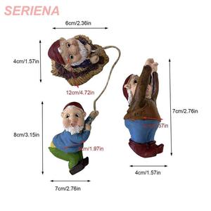 Jual Climbing Gnome Statue Resin Dwarf Art Patung Hadiah Halaman Rumah ...