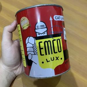 Jual Asli 100 Cat Emco Lux 1kg Hitam Putih - Untuk Besi Kayu Lak ...