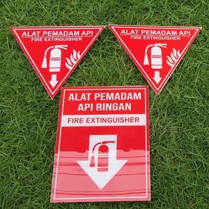 Jual Acrylic Sticker Petunjuk APAR, Segitiga Persegi Panjang - A01 ...