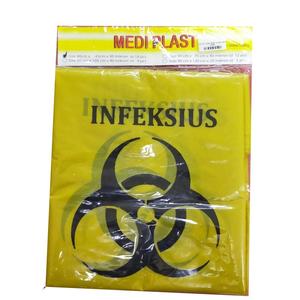Jual Plastik Limbah / Sampah Medis Logo Infeksius Kuning Size 60x100 ...