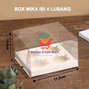 Jual Box Mika Cupcake / Kotak Kue Transparan / Dus Cupcake (1 Pcs ...