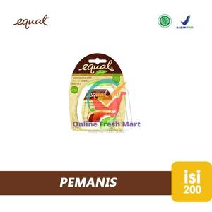 Jual Gula Pemanis Equal STEVIA Sweetener Nol Kalori (Tablet isi 200 ...