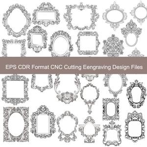 Jual Frame Laser Cut Vector Design File CDR Decorative Frame for ...