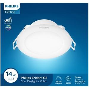 Jual PHILIPS Downlight ERIDANI 150 14W 65K WH Recessed LED Putih ...