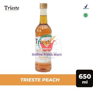 Jual Peach Syrup Trieste/ Sirup Trieste Buah Persik (Botol 650ml ...