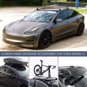 Jual Untuk Tesla Rak Atap Aluminium Alat Transportasi Bar Atap Pemegang ...