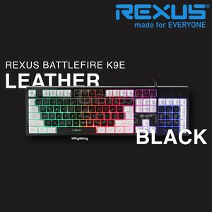 Jual Rexus BATTLEFIRE K9E Leather Black Gaming Keyboard - Black White ...