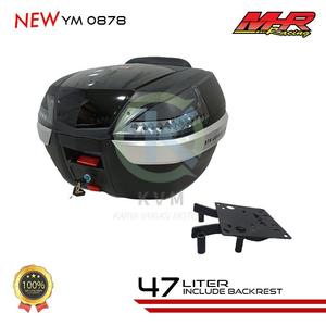 Jual Top Box YM-0878+Breket Honda PCX 150-160 MHR Racing - Grey ...