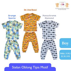 Promo LIBBY Stelan Pendek Celana Pjng Cotton Rib Boy Basking In The Sun 1stl - Monochrome, Baby ...