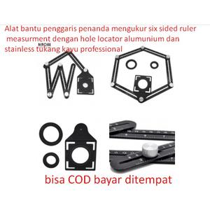 Jual Alat bantu penggaris penanda mengukur six sided ruler measurment ...