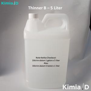 Jual Thinner B 5 Liter Pengencer Cat Synthetic 5 Liter Tiner B 5 Liter ...