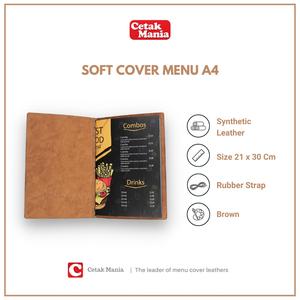 Jual READY STOCK - SOFT MENU COVER KULIT A4 - BUKU MENU KULIT - COVER ...