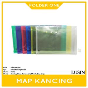 Jual FOLDER ONE - Map Plastik Kancing Ukuran Folio - Lusin - Jakarta ...