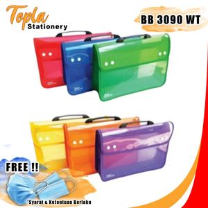 Jual TOPLA Map Plastik Zipper Bag Kancing Dua Folio Tas Dokumen Tenteng Tas - Jakarta Timur ...