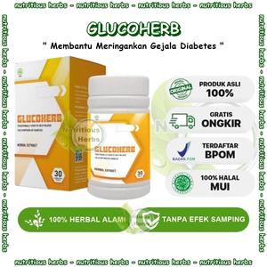 Jual Glucoherb Asli Original Obat Diabetes Kencing Manis Gula Darah 100 ...