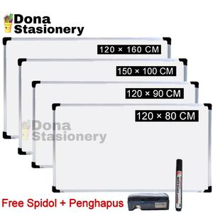 Jual WhiteboardPapan TulisPapan Tulis ukuran Whiteboard 2 sisi Spidol ...