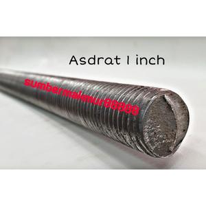 Jual Asdrat Besi Mentah 1 Inch Baut Stud Bolt Full As Drat - Jakarta ...