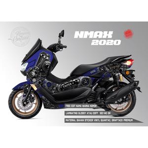Jual decal nmax new desain caltex stiker fullbody triping sticker ...