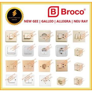 Jual Broco Saklar Engkel Seri Triple Stop Kontak Tanam New Gee Galleo - New Gee Seri IB ...