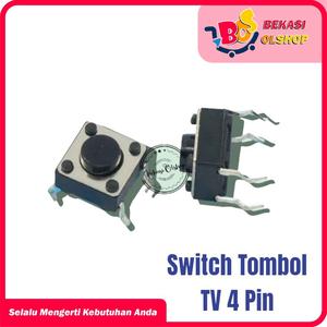 Jual Switch Push Button Micro Switch 4 Pin 6X6X5 Mm Dip Tactile ...