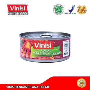 Jual Vinisi Rendang Tuna dalam Kaleng 140 Gr / Tuna Kaleng / Ikan Tuna ...
