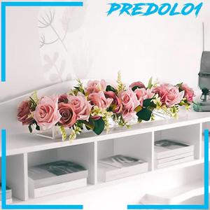 Jual [Predolo1] Vas Bunga Akrilik Persegi Panjang Vas Bening Desktop ...