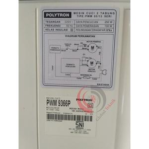Jual TERBAIK GEARBOX GEAR BOX MESIN CUCUCI 2 TABUNG POLYTRON PWM 9366 P ...