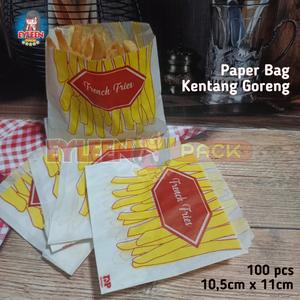Jual Paper Bag French Fries Kantong Kertas Kentang Goreng 100 Pcs ...