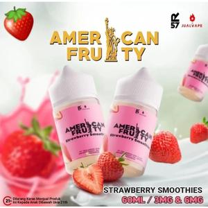 Promo AMERICAN FRUITY STRAWBERRY SMOOTHIES LIQUID 60ML FREEBASE ...