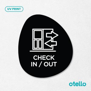 Jual Check In / Check Out Signage Board Akrilik Tempel Dinding Papan ...