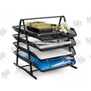 Jual PROMO Tray Rak Surat Kertas Besi 4 Susun Paper Trai Trey Box File ...