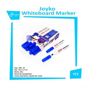 Jual gt whiteboard marker / spidol papan putih joyko wm-29 biru ...