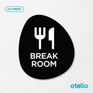 Jual Break Room Signage Board Akrilik Tempel Dinding Papan Acrylic ...