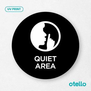 Jual Quiet Area Signage Board Akrilik Tempel Dinding Papan Acrylic ...