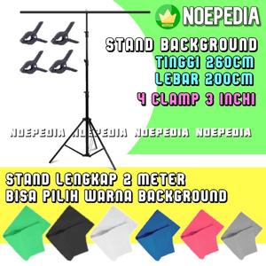 Jual Stand Background Foto Studio Greenscreen Backdrop Original 2 meter ...