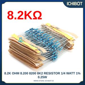 Jual 8.2K ohm 8.200 8200 8K2 Resistor 1/4 Watt 1% 0.25W - Kab. Sleman ...