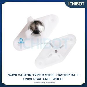 Jual W420 Castor Type A Steel Caster Ball Universal Free Wheel - Kab ...
